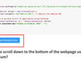 How To Scroll Down Or Up In Selenium Browserstack