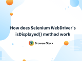 How Does Selenium Isdisplayed Method Work Browserstack