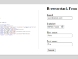 Cross Browser Compatibility Issues With Form Input Browserstack