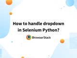 How To Handle Dropdown In Selenium Python Browserstack