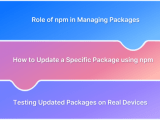 How To Update A Specific Package Using Npm Browserstack