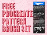 Free Procreate Pattern Brush Set Free Brushes For Procreate