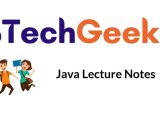 Java Lecture Notes Pdf Free Download Btech Geeks