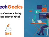 Java String To Char Array How To Convert A String To Char Array In