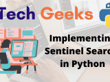 Implementing Sentinel Search In Python Btech Geeks