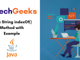 Indexof 1 Means In Java Java String Indexof Method With Example