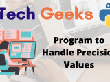 Python Print Precision Program To Handle Precision Values In Python