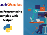 Python Program Example Python Programming Examples With Output 1000