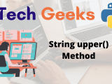 Python String Upper Method Btech Geeks