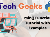 Python Min Function Python Min Function Tutorial With Examples