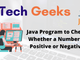 Java Program To Check Whether A Number Is Positive Or Negative Btech