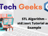 Stl Algorithm Std Sort Tutorial And Example Btech Geeks