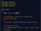 C Program To Reverse A String C Program To Reverse A String Btech Geeks