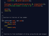 C Program To Find Minimum Element In An Array Btech Geeks