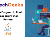 Java Program To Print Trapezium Star Pattern C And C Code To Print
