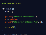 Getchar In C Getchar C Library Function Btech Geeks