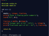 C Modf Modf C Library Function Btech Geeks