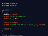 Sqrt In C Sqrt C Library Function Btech Geeks