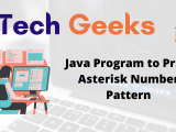 Java Program To Print Asterisk Number Pattern Btech Geeks