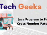 Java Program To Print Cross Number Pattern Btech Geeks