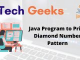 Java Program To Print Diamond Number Pattern Btech Geeks