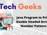 Java Program To Print Double Headed Arrow Number Pattern Btech Geeks