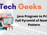Java Number Pyramid Java Program To Print Full Pyramid Of Number