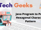 Java Program To Print Hexagonal Character Pattern Btech Geeks