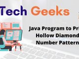 Java Program To Print Hollow Diamond Number Pattern Btech Geeks