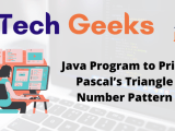 Java Program To Print Pascal S Triangle Number Pattern Btech Geeks