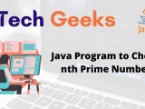 Java Program To Check Nth Prime Number Btech Geeks