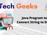 Java Program To Convert String To Date Btech Geeks