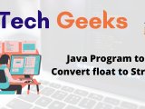 Convert Float To String Java Java Program To Convert Float To String
