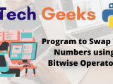 Bitwise Xor Python Python Program To Swap Two Numbers Using Bitwise