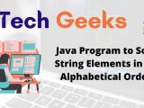 Sort String In Alphabetical Order Java Java Program To Sort String