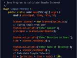 Java Program To Calculate Simple Interest Btech Geeks
