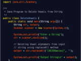 Remove Vowels From String Java Java Program To Delete All Vowel
