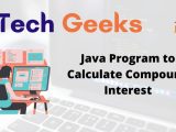 Java Program To Calculate Compound Interest Btech Geeks