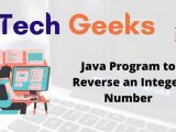 Reverse An Integer Java Java Program To Reverse An Integer Number