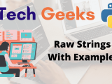 Raw String Python Python Raw Strings With Examples Btech Geeks