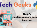 Np Random Random Sample Python Numpy Random Random Sample Function