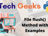 File Flush Python Python File Flush Method With Examples Btech Geeks