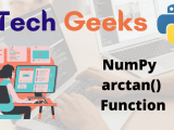 Numpy Inverse Tangent Python Numpy Arctan Function Btech Geeks