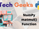 Numpy Matmul Python Numpy Matmul Function Btech Geeks