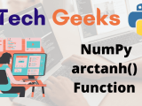 Python Numpy Arctanh Function Btech Geeks