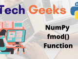 Numpy Fmod Python Numpy Fmod Function Btech Geeks