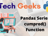 Pandas Cumprod Python Pandas Series Cumprod Function Btech Geeks