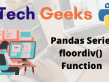Python Pandas Series Floordiv Function Btech Geeks