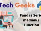 Python Pandas Series Median Function Btech Geeks