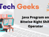 Right Shift Java Java Program On Bitwise Right Shift Operator Btech
